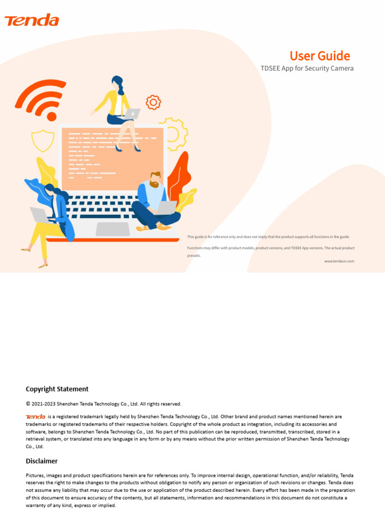 TDSEE App User Guide For Camera | PDF | Wi Fi | Qr Code