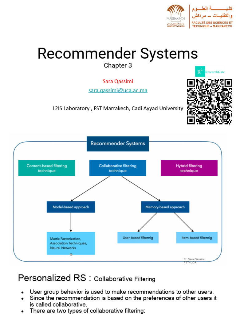 Recommender Systems-Chapter 3 | PDF | Weighted Arithmetic Mean | Computing