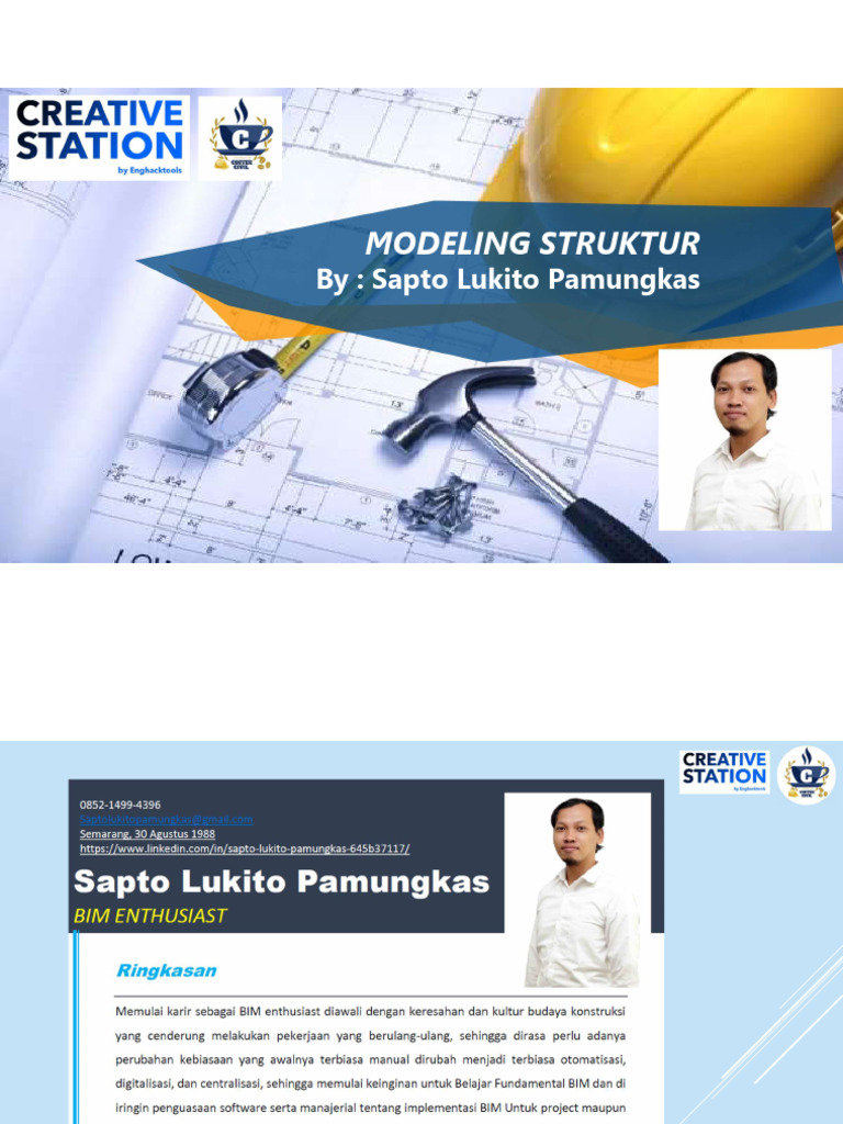 Materi BIM Revit-Struktur Hari Ke-2 | PDF | Teknologi & Rekayasa