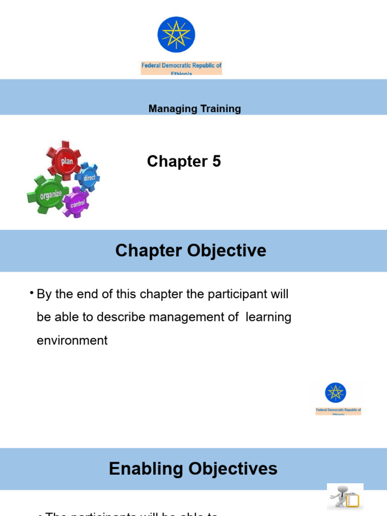 Chapter5 Managing Learning Environment | PDF | Learning | Conflict Resolution