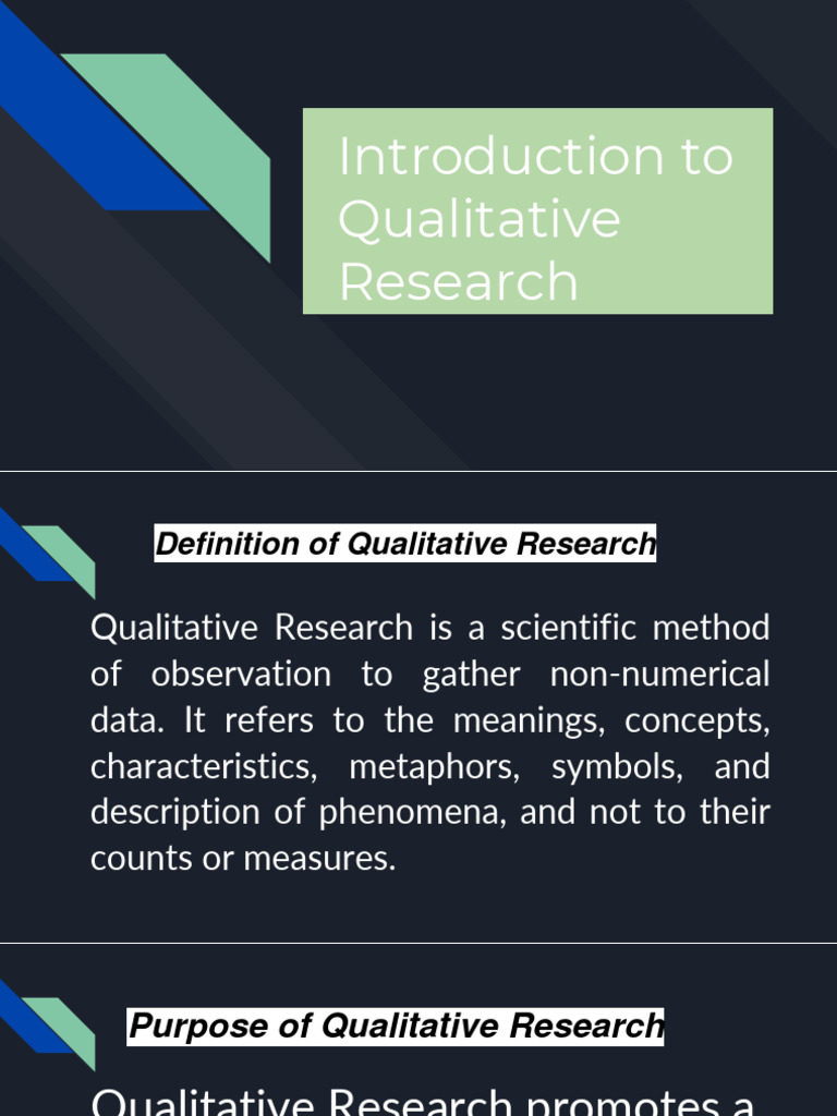 Characteristics Strengths and Kinds of Qualitative Research | PDF | Experience | Qualitative ...