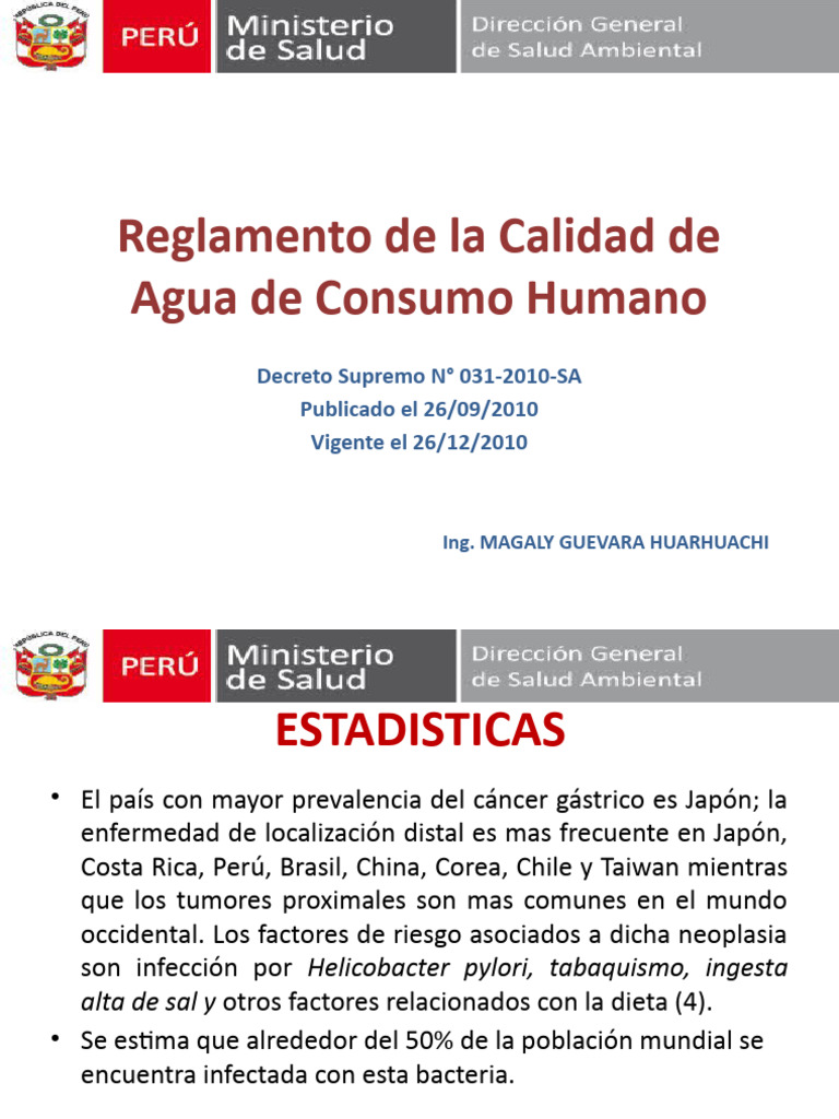 PPT DIGESA | PDF | Agua | Vigilancia