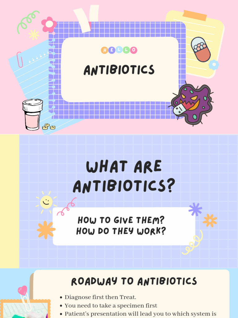 Summary On All The Important Points in Antibiotics | PDF | Penicillin ...