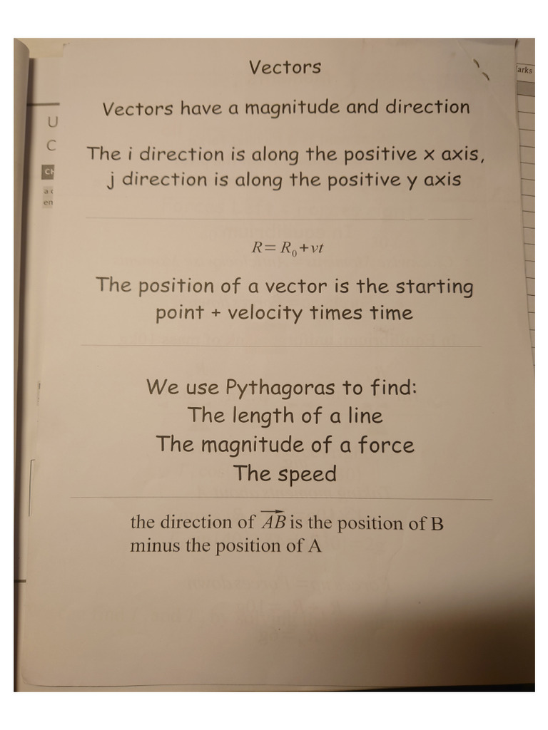 Vector M1 Notes | PDF
