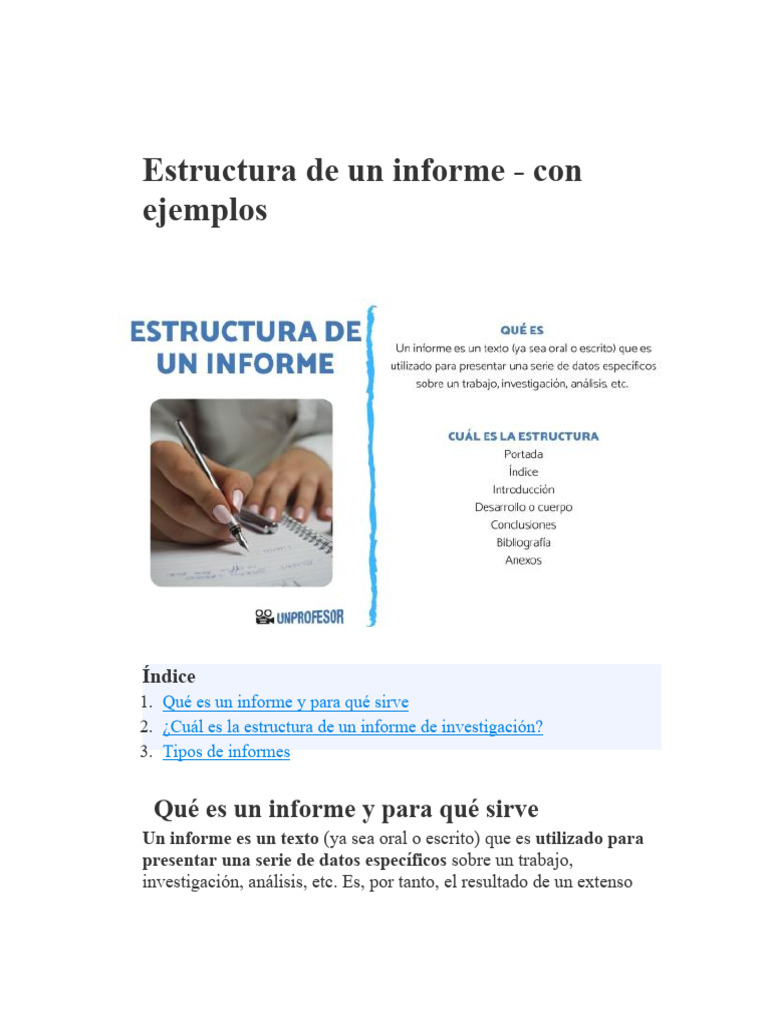 Estructura de Un Informe | PDF | Cigarrillo | Tabaco