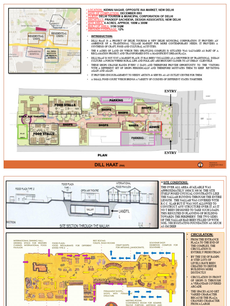 Dilli Haat Ina Case Study 1 PDF Free | PDF | Buildings And Structures