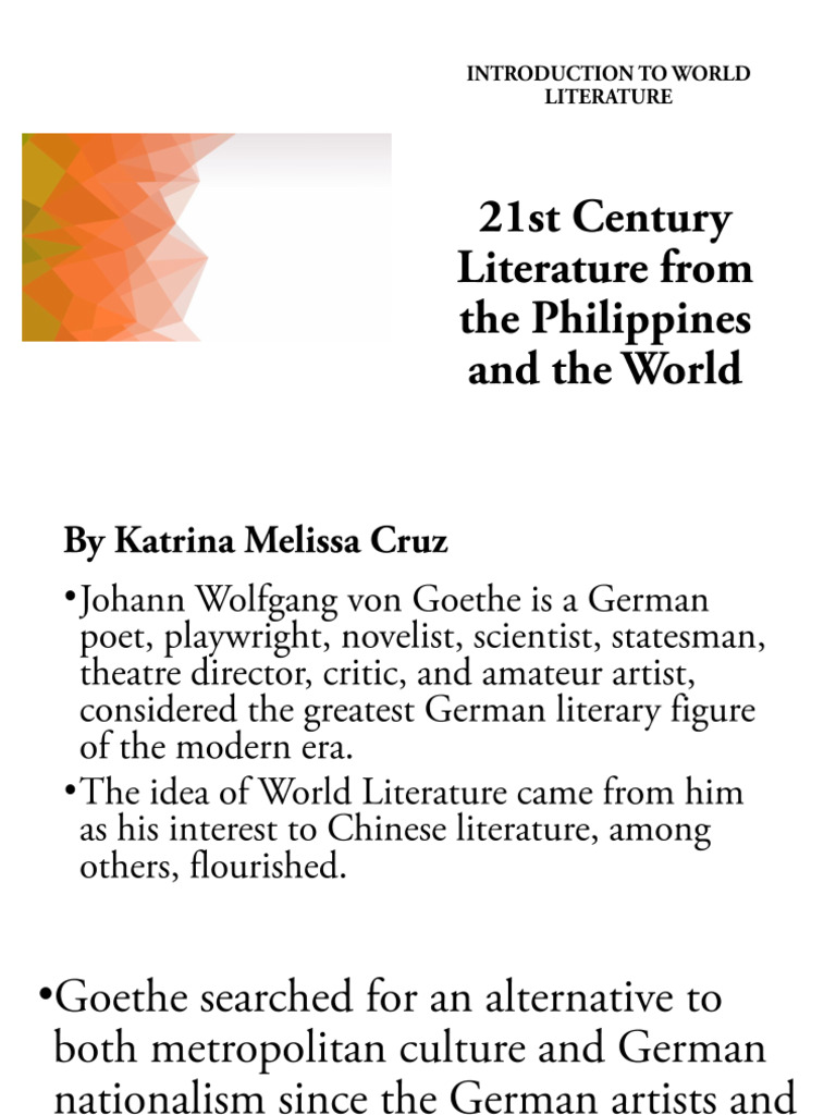 21st Century - World Literature | PDF | Poetry