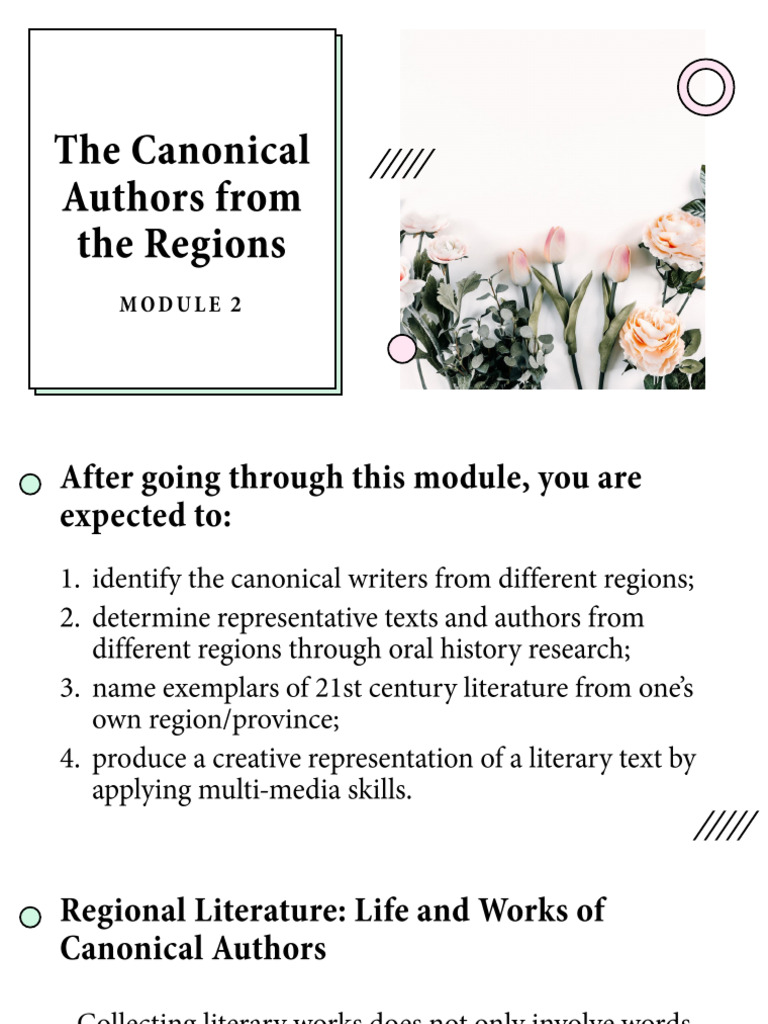 21st Century - Canonical Authors Part 1 | PDF