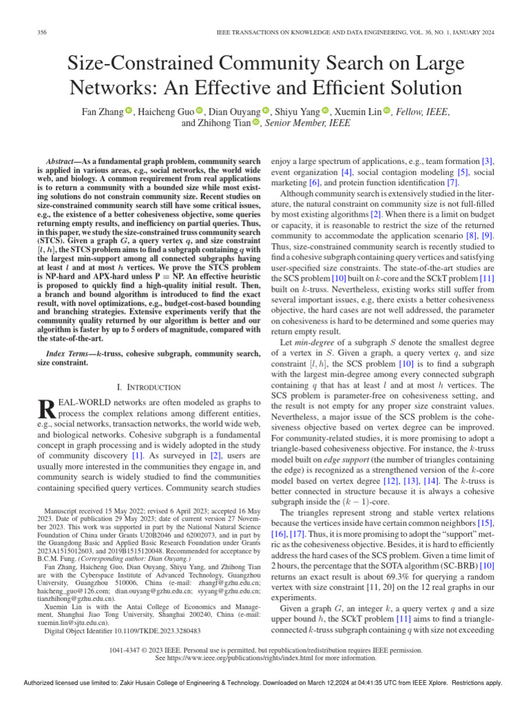 Graph Community Search Solutions | PDF | Theoretical Computer Science ...