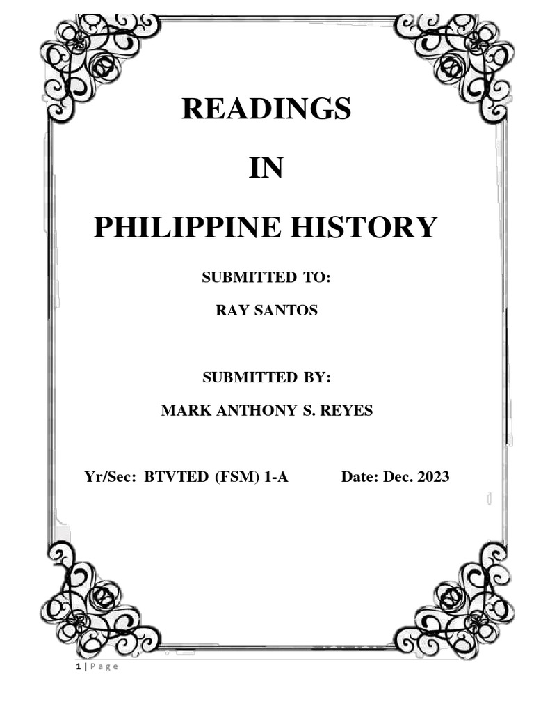 Readings in Philippine History History Research 2 | PDF | Primary Sources
