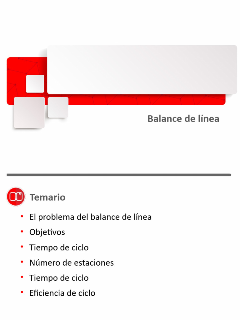 Optimización del Balance de Línea en Producción | PDF