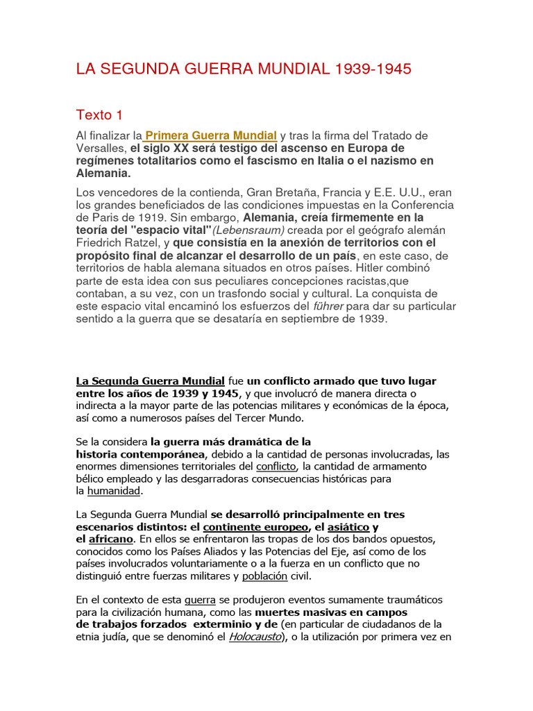 Impacto Global de la Segunda Guerra | PDF | Aliados de la Segunda ...