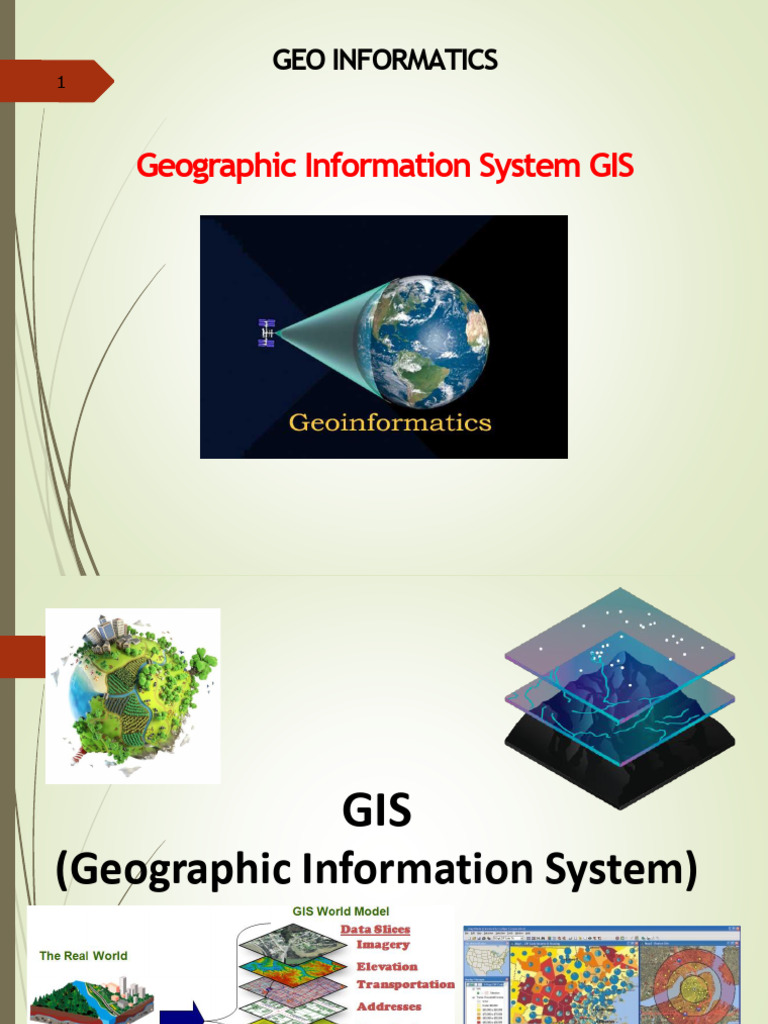 Lecture No. 04 GeoInformatics GIS | PDF | Geographic Information System | Information System
