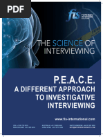 The PEACE Model Cheat Sheet | PDF | Interview | Evaluation