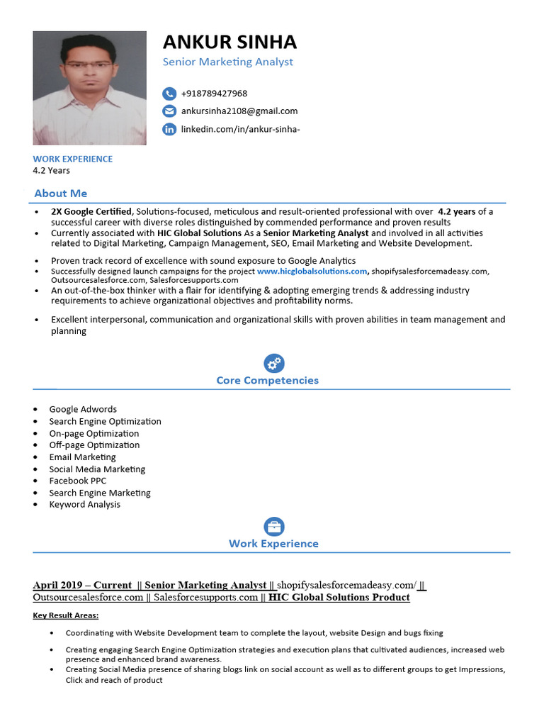 Ankur Sinha Pdf Search Engine Marketing Digital Marketing