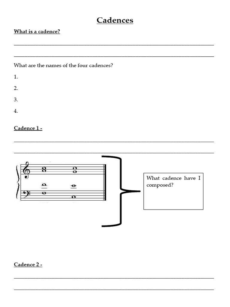 Music Cadence Composition Guide | PDF | Career & Growth | Business