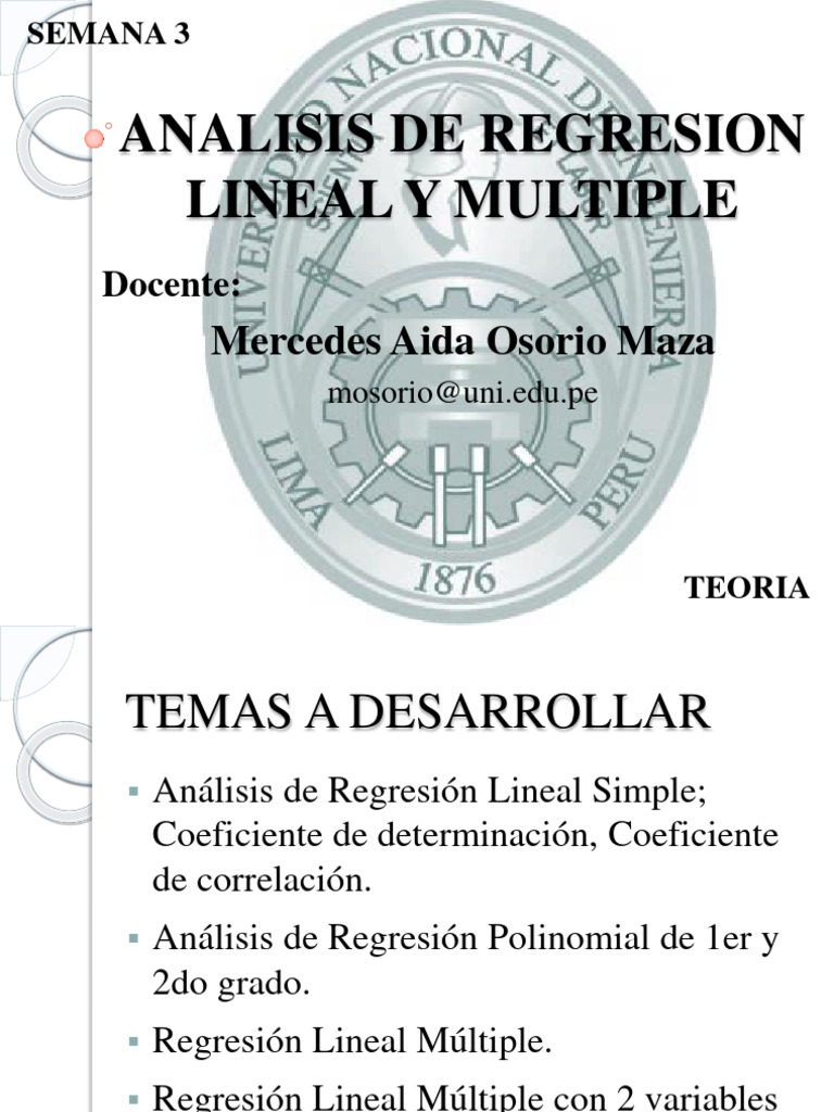 Teoria Analisis de Regresion Lineal y Multiple | PDF | Regresión lineal | Análisis de regresión