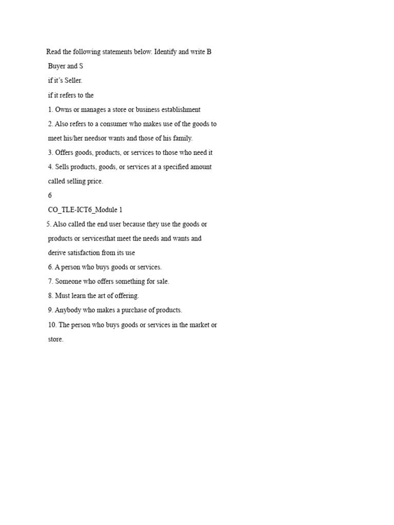 Tle 6 Ict & Entrep - 2nd Reviewer | PDF