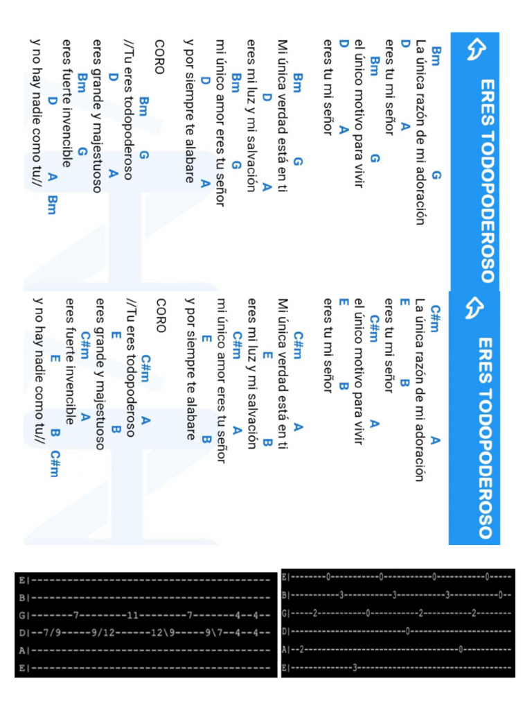 Eres Todo Poderoso en Tono - BM | PDF