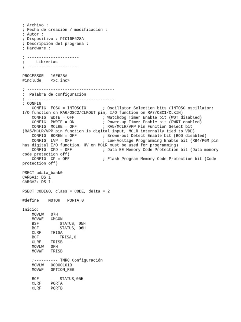 Codigo PWM Un Motor | Download Free PDF | Electrical Engineering | Information Technology