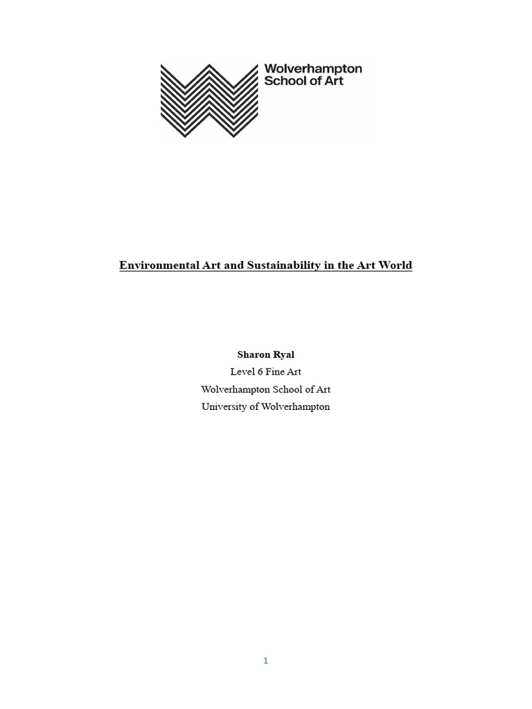 Environmental Art and Sustainability Insights | PDF | Cost Of Living ...