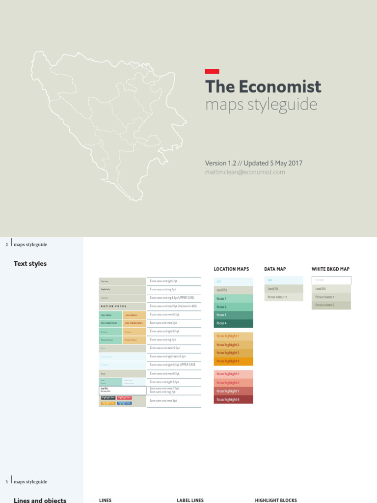 The Economist Maps Styleguide | PDF | Earth Sciences