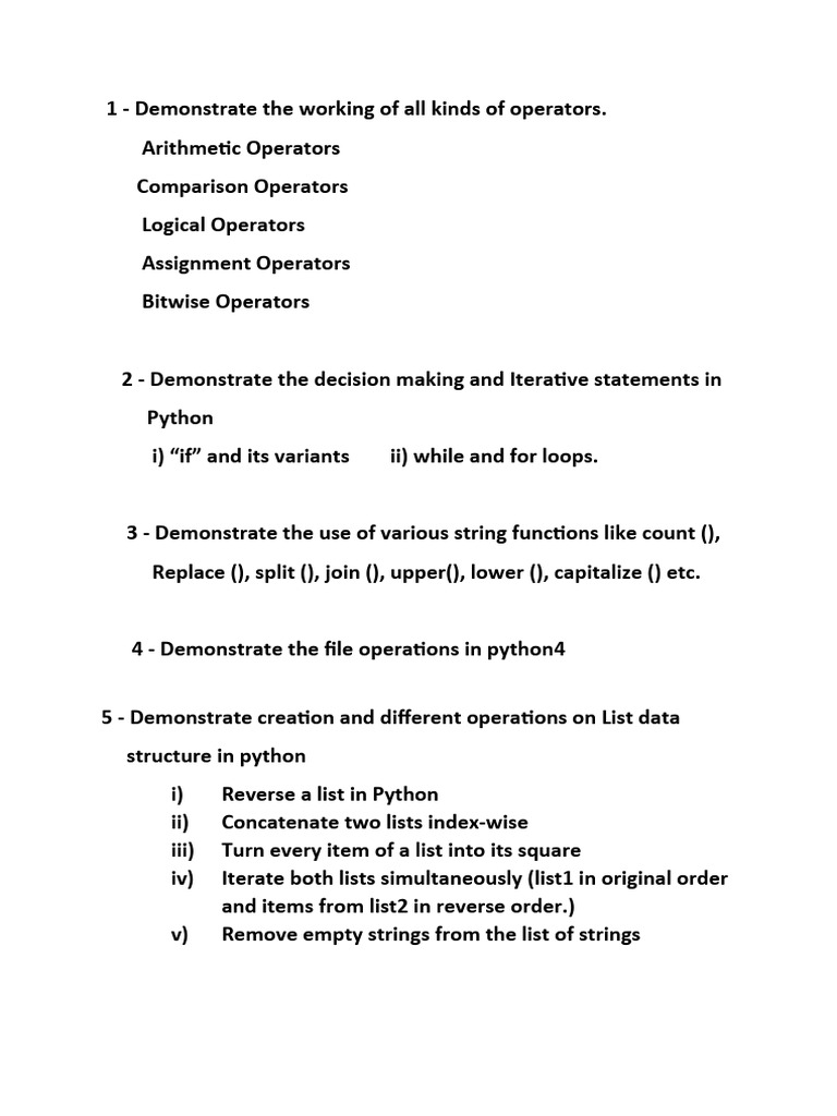Py QB Internal Final | Download Free PDF | Python (Programming Language) | Computer Engineering