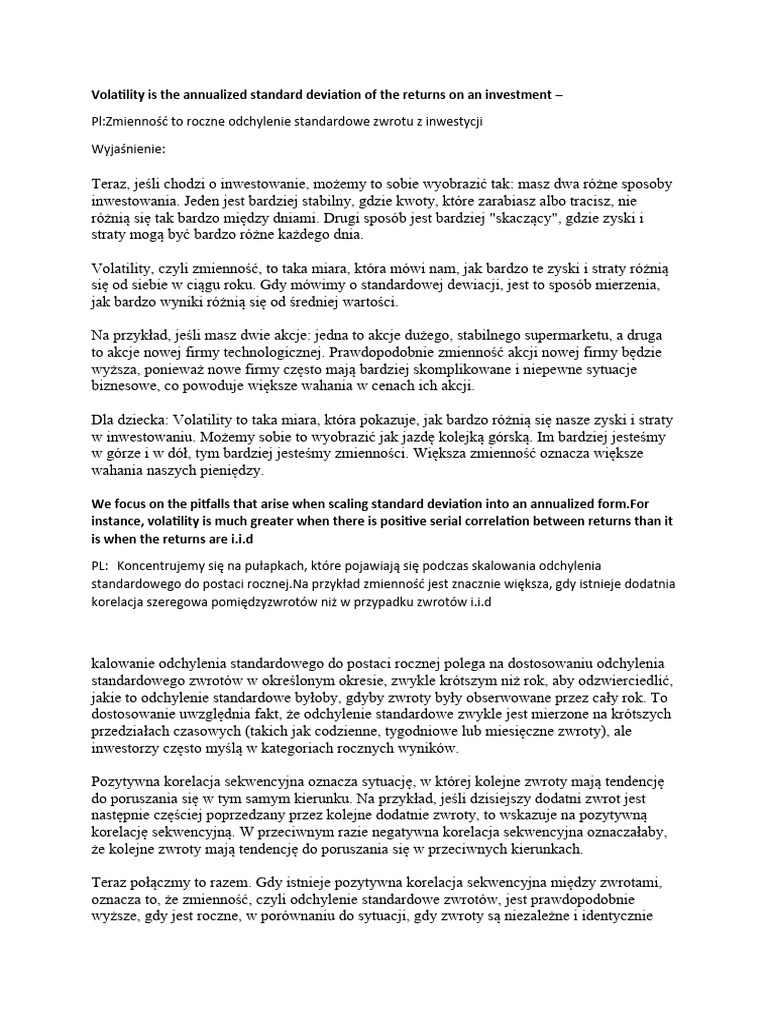 Ekonometria Notatki | PDF