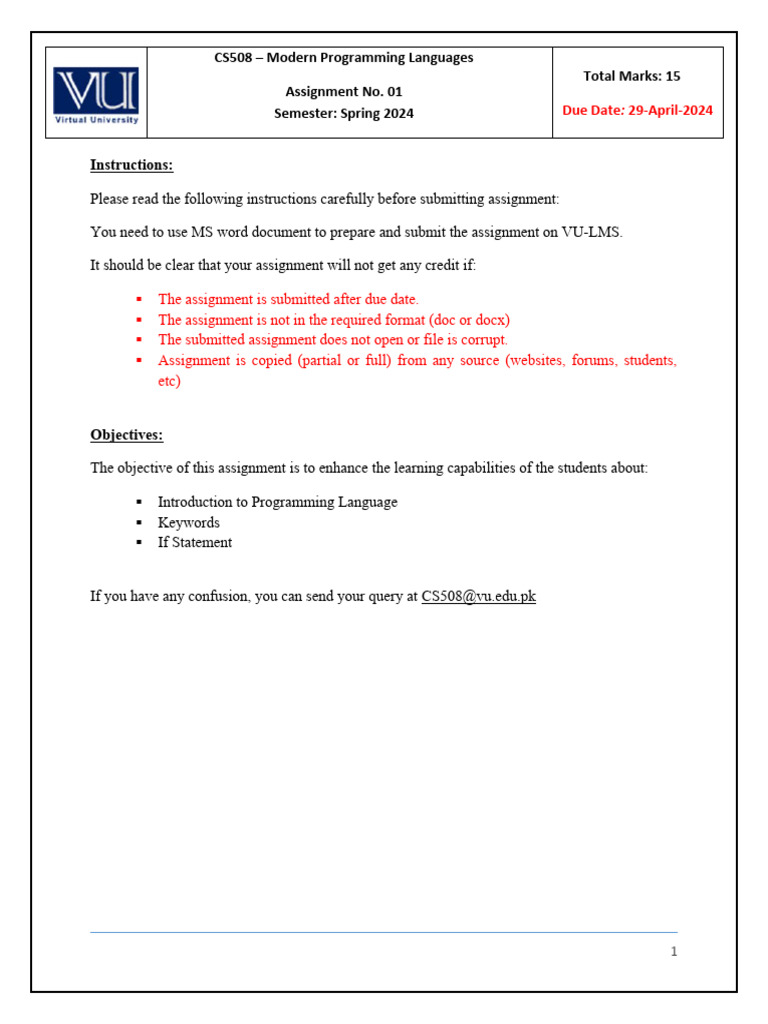 Spring 2024_CS508_1 | PDF | Computer Programming | Programming Language
