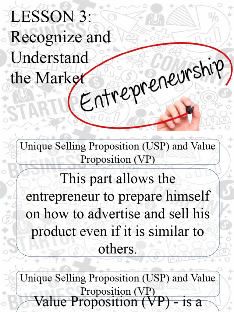 Entrepreneurship Lesson 3 | PDF | Market Segmentation | Product (Business)