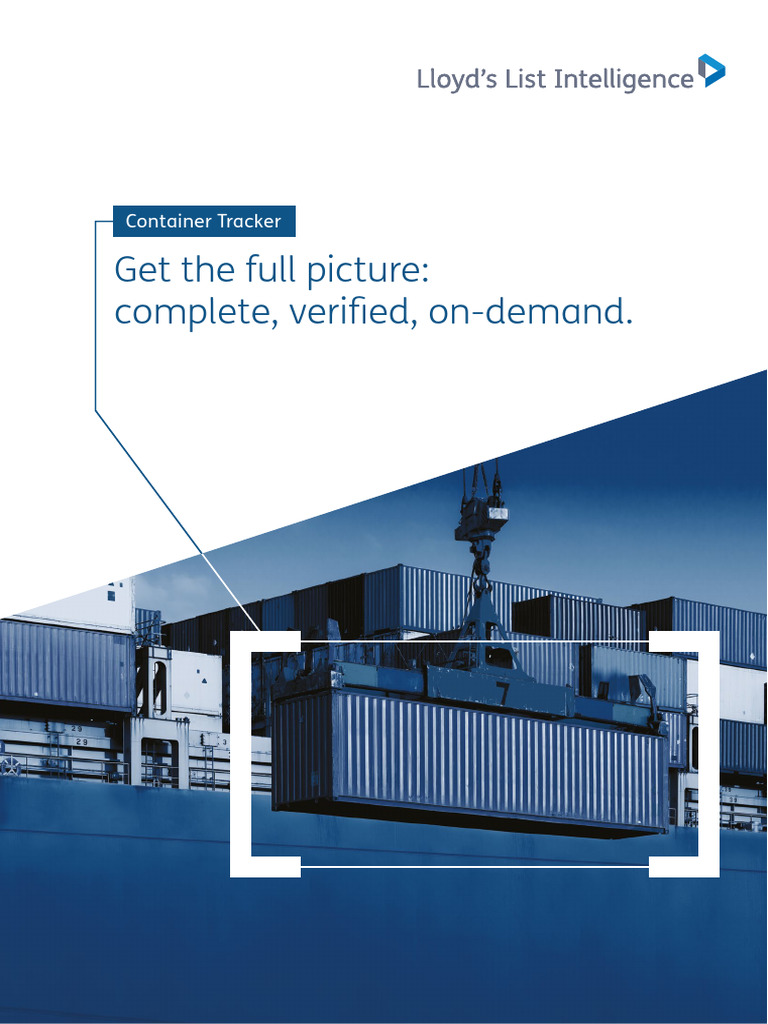 Container Tracker Brochure | Download Free PDF | Artificial ...