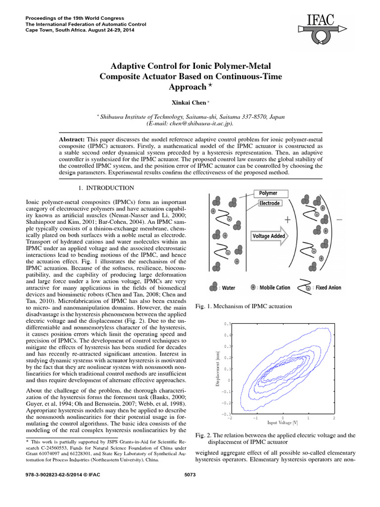 IPMC-Mod | PDF | Hysteresis | Control Theory