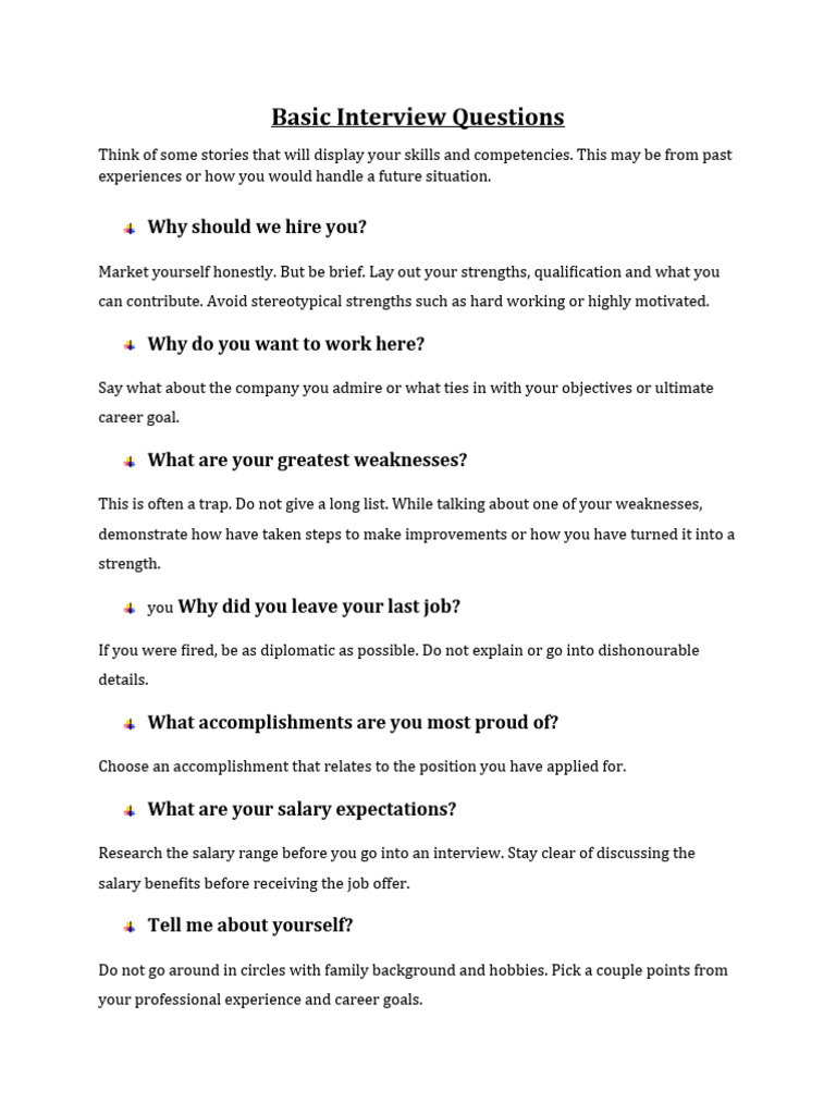 Interview Prep for Job Seekers | PDF | Career & Growth