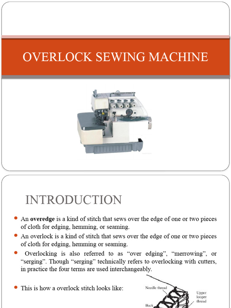 Overlock Machine | Download Free PDF | Sewing Machine | Seam (Sewing)