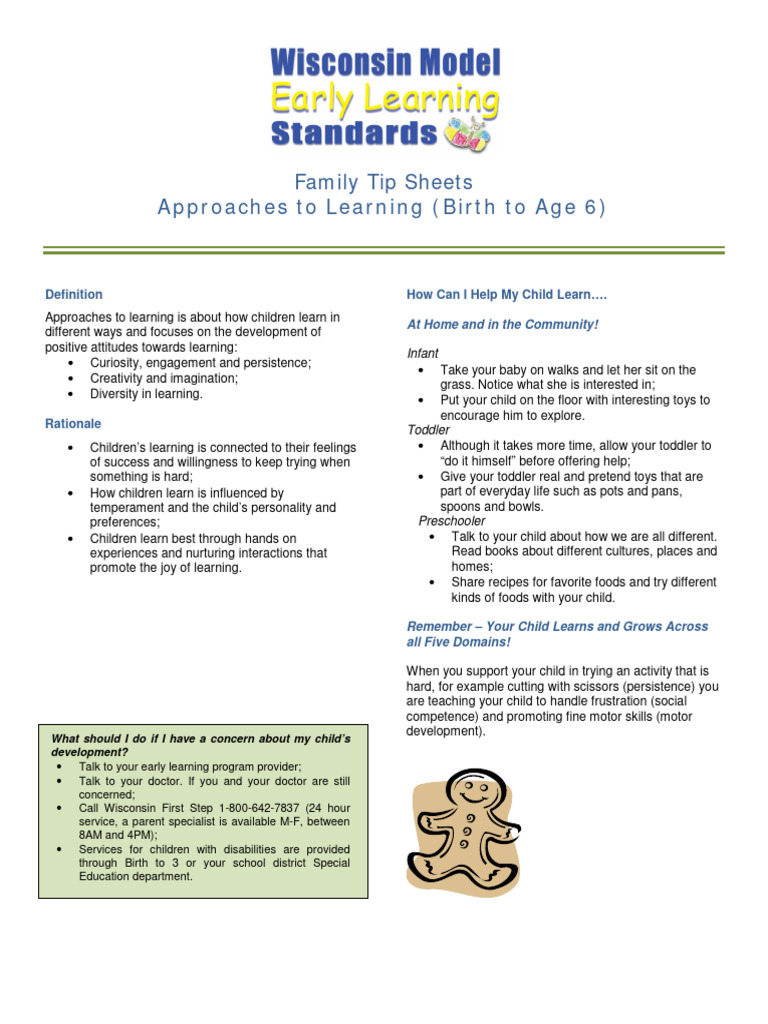 Approach To Learn Tip | PDF | Temperament | Toddler