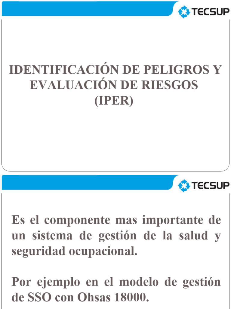 Evaluación de Riesgos IPER SSO | PDF | Riesgo