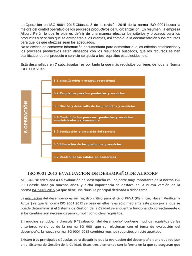 Norma Iso9001 Alicorp | PDF | Gestión de la calidad | Calidad (comercial)