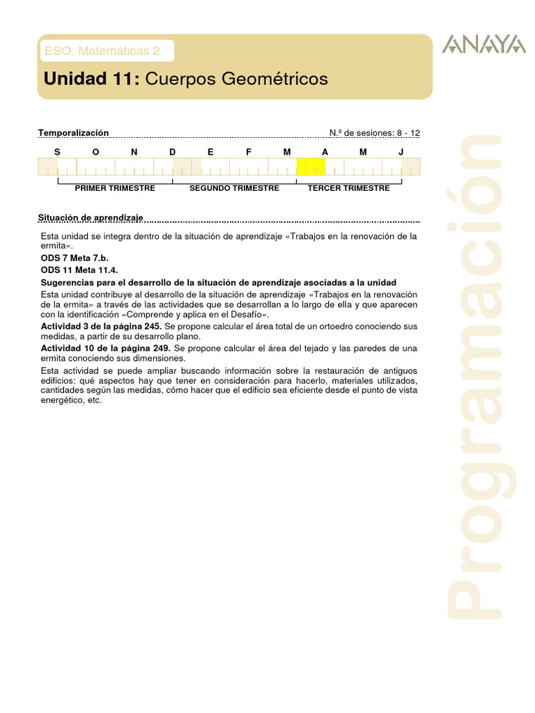 Mat2e U11 | PDF | Geometría | Matemáticas