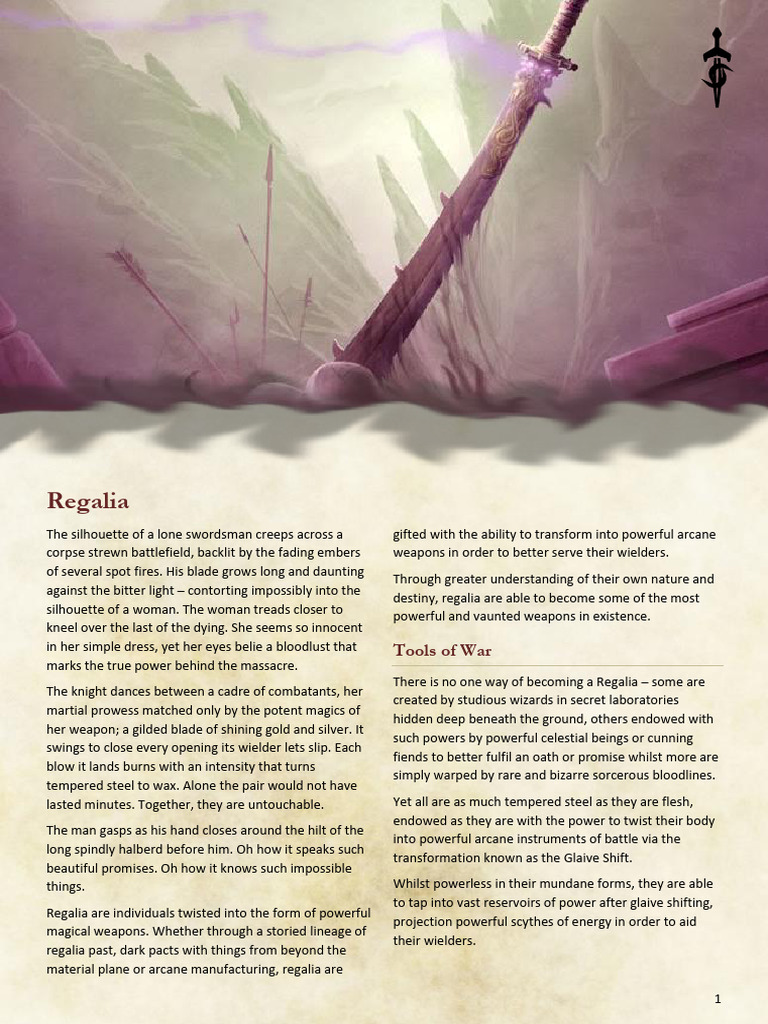 Regalia v0.8 | PDF