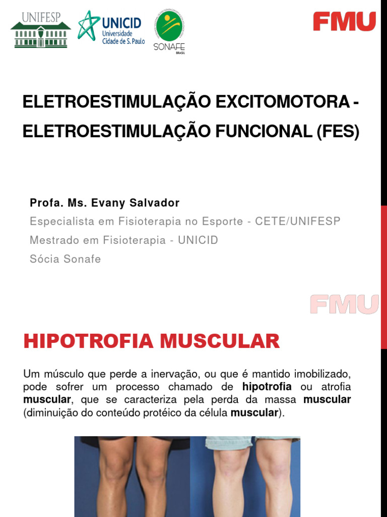 Eletroestimulação para Hipotrofia Muscular | PDF | Músculo | Corrente ...