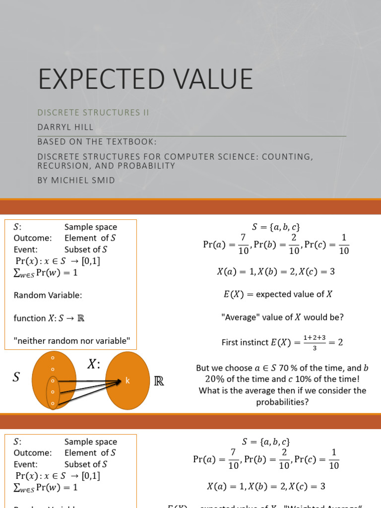 18 - Expected Value | PDF | Expected Value | Random Variable 18 - Expected Value | PDF | Expected Value | Random Variable