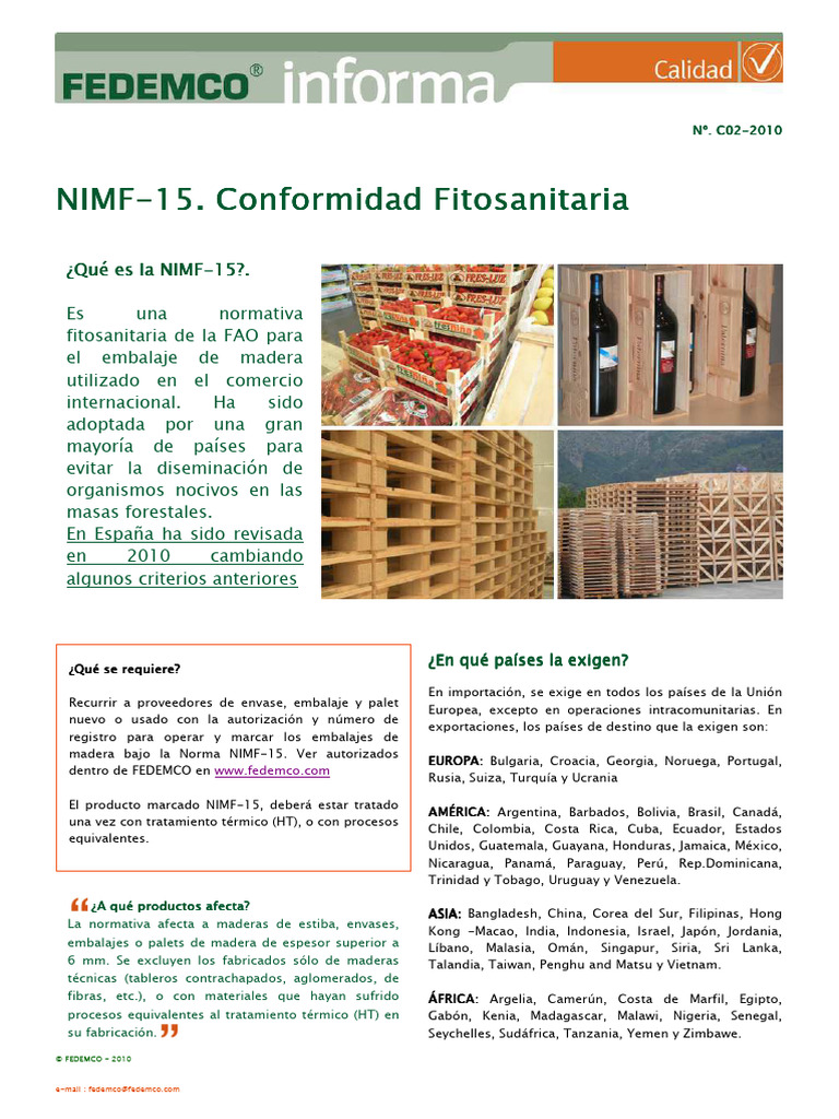 Calidad NIMF 15 | PDF