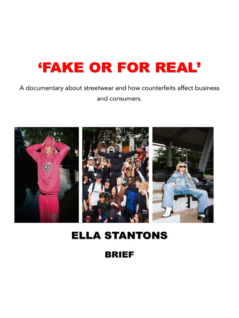 Fake or For Real | PDF | Counterfeit | Fashion