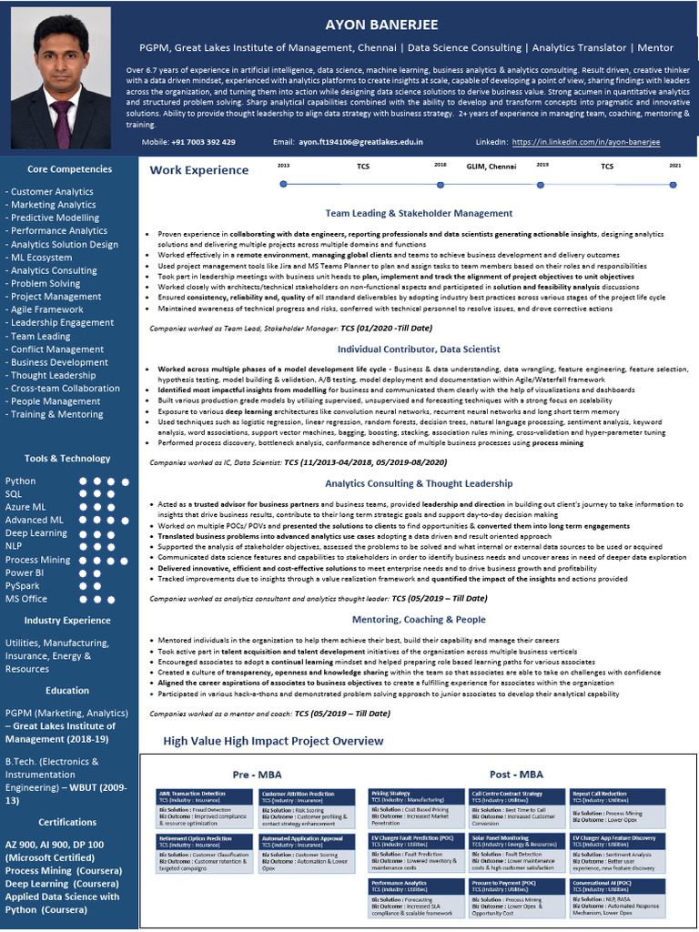 PM Resume | Download Free PDF | Analytics | Machine Learning