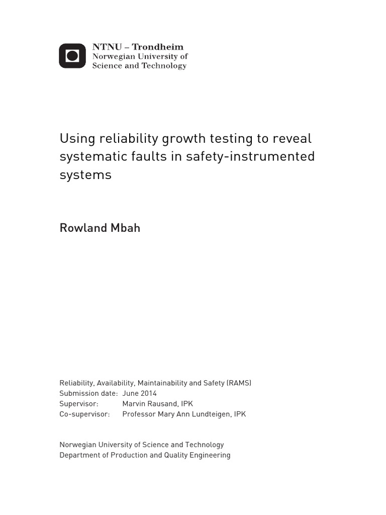 Fulltext01 | PDF | Reliability Engineering | Systems Thinking