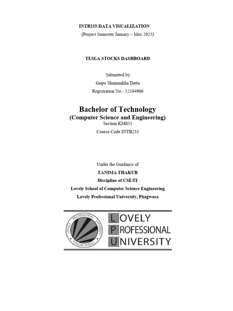 REPORT OF Tesla Dashboard | PDF | Data Analysis | Prediction
