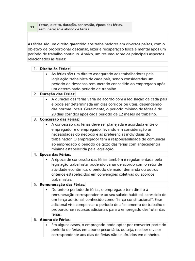 Apostila 2 Eixo 5 | PDF | Férias trabalhistas | Sindicato