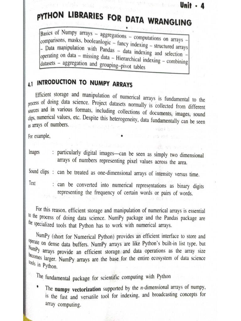 Foundation of Data Science Unit 4 | PDF