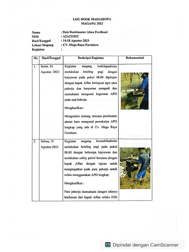 Logbook Minggu-4 | PDF