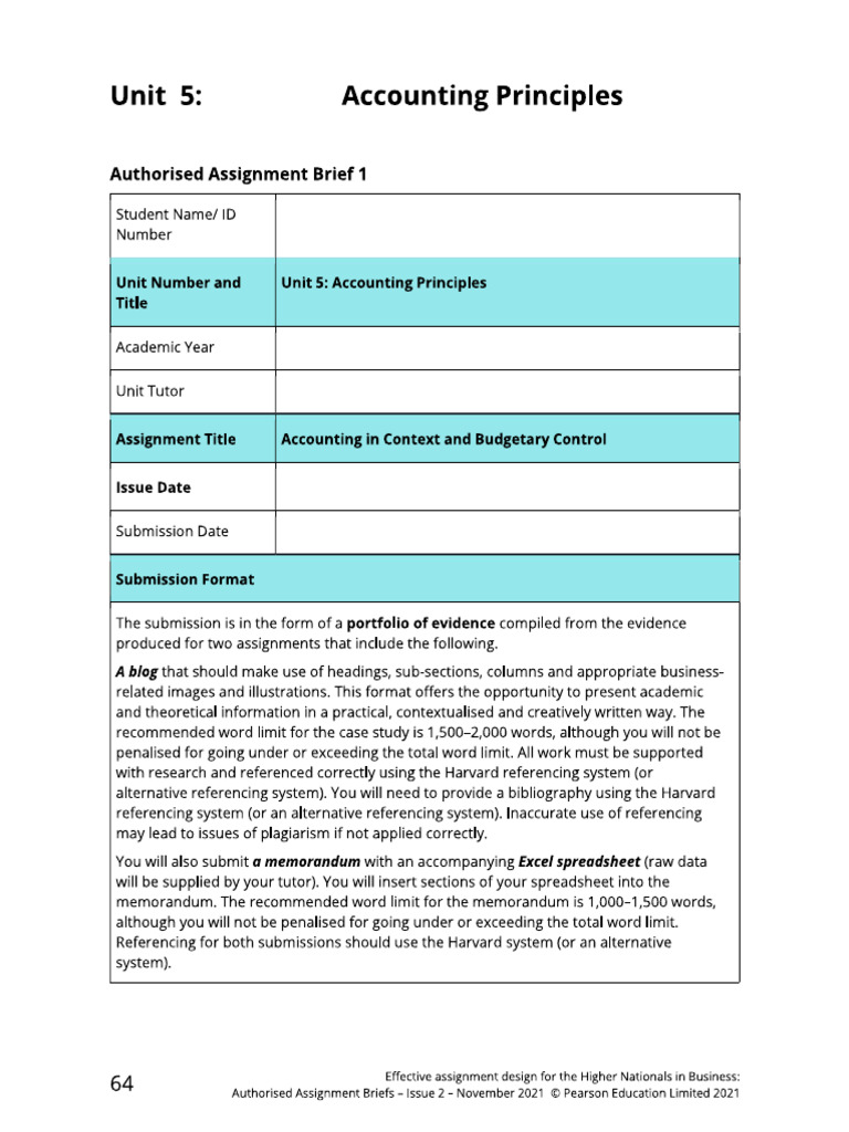 HND AB 1 - Accounting Principles | PDF